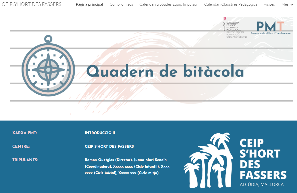 Quadern de Bitàcola | CEIP S'Hort des Fassers